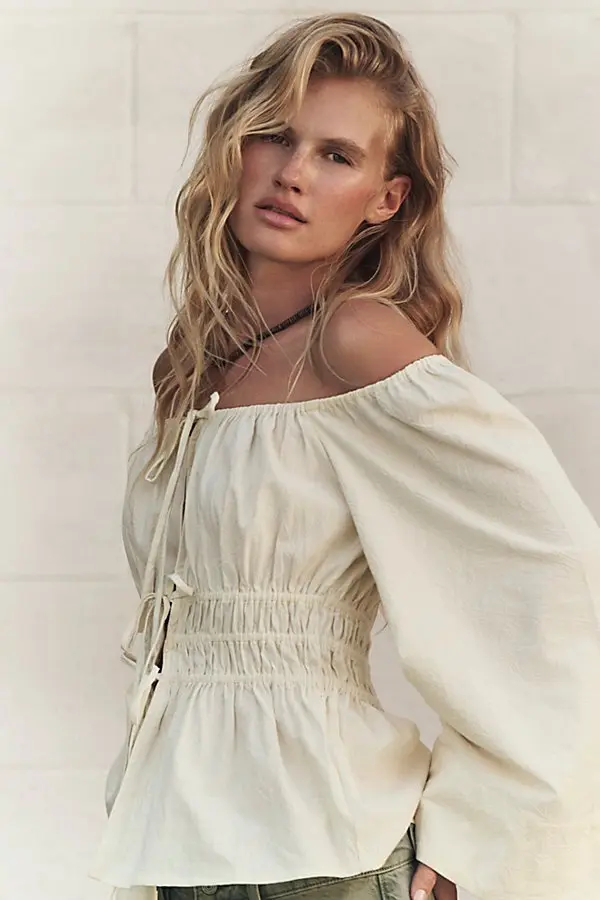Free People Galina Top At - Moonglow