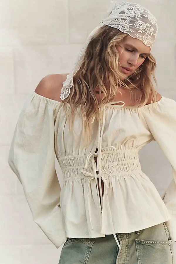 Free People Galina Top At - Moonglow