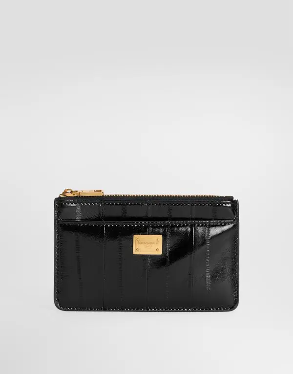 Dolce & Gabbana Eel Card Holder Collection - Black