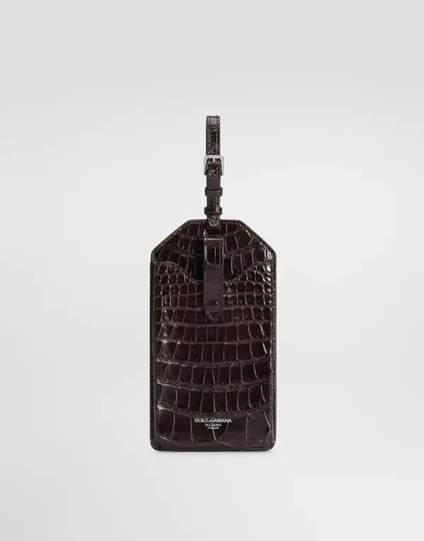 Dolce & Gabbana Alligator Eyewear Case Wallets And Small Leather Goods - Brown