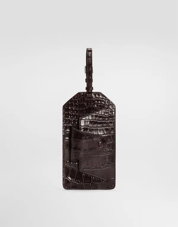 Dolce & Gabbana Alligator Eyewear Case Wallets And Small Leather Goods - Brown