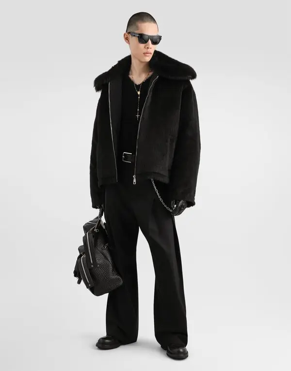 Dolce & Gabbana Wool Panama Trousers Pants And Shorts - Black