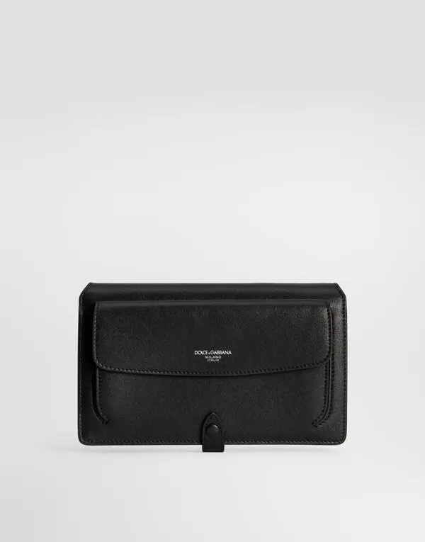 Dolce & Gabbana Calfskin Crossbody Minibag Crossbody Bags - Black