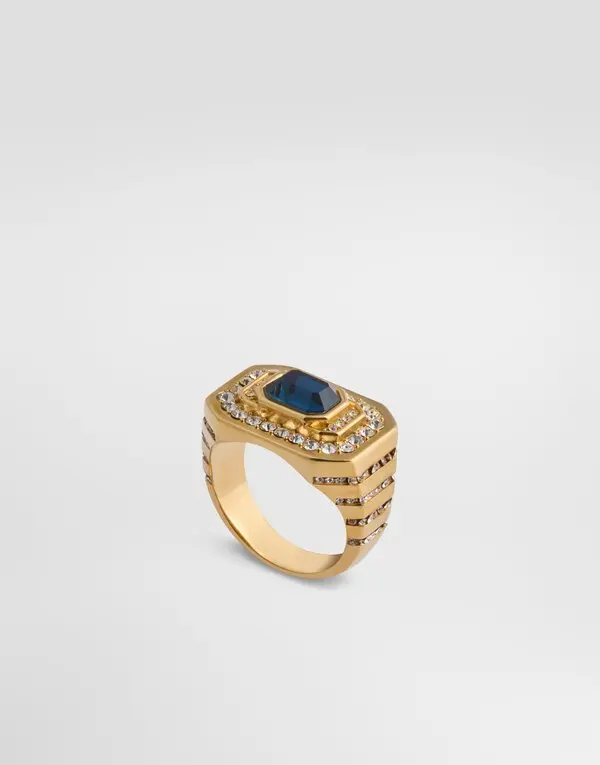 Dolce & Gabbana Rhinestone Ring Bijoux Metal - Blue