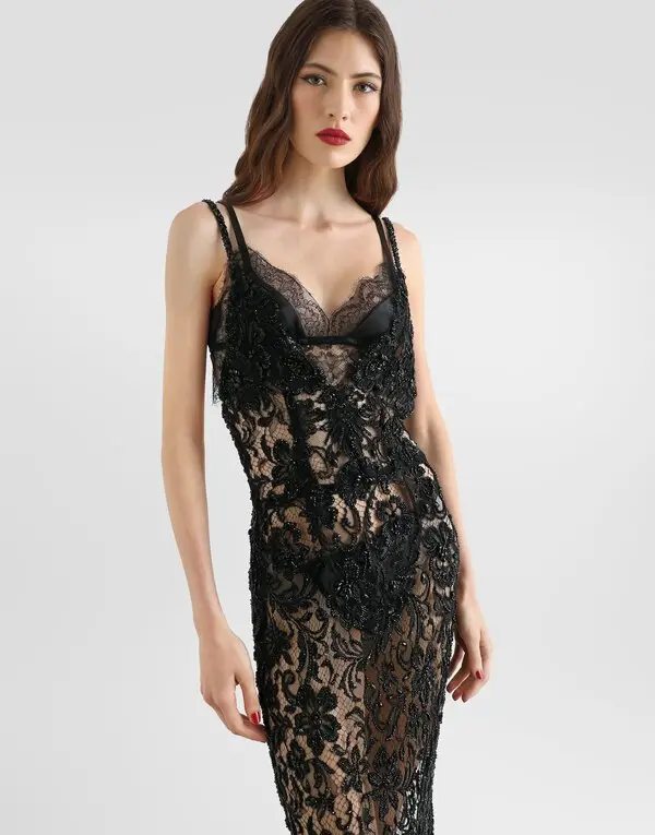 Dolce & Gabbana Lace Dress Collection Multi-colored