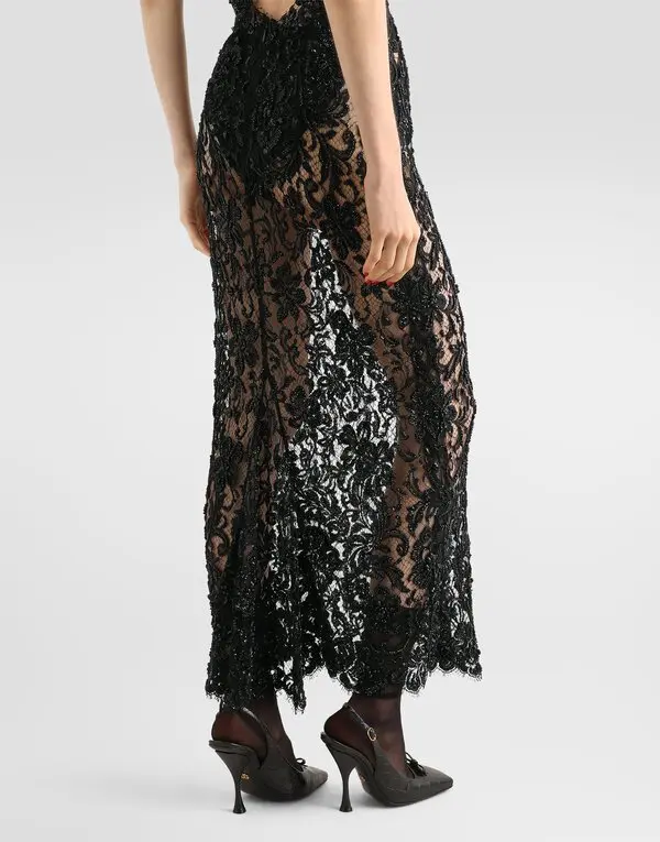 Dolce & Gabbana Lace Dress Collection Multi-colored