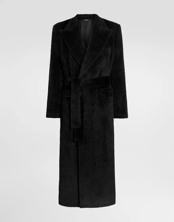 Dolce & Gabbana Double-breasted Alpaca Coat Coats And Jackets