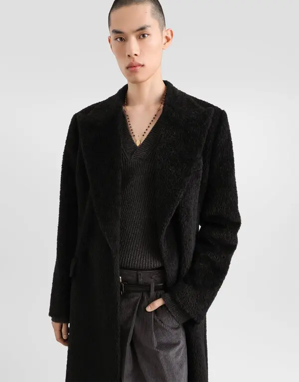 Dolce & Gabbana Double-breasted Alpaca Coat Coats And Jackets