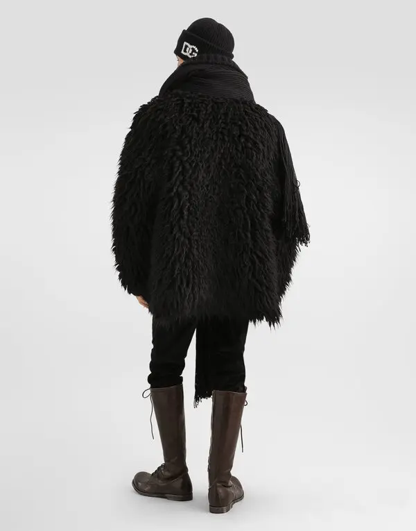 Dolce & Gabbana Fur-effect Knit Cardigan Sweaters And Cardigans