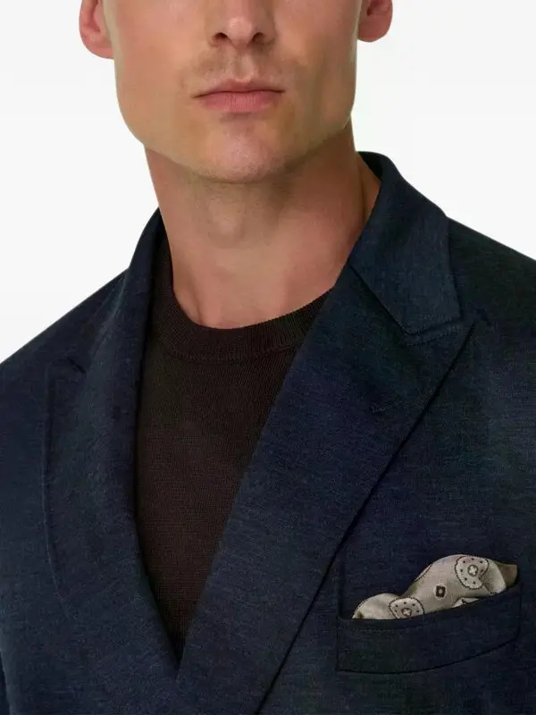 Boggi Milano Brooklyn Double-breasted Blazer In Wool Blend B Jersey