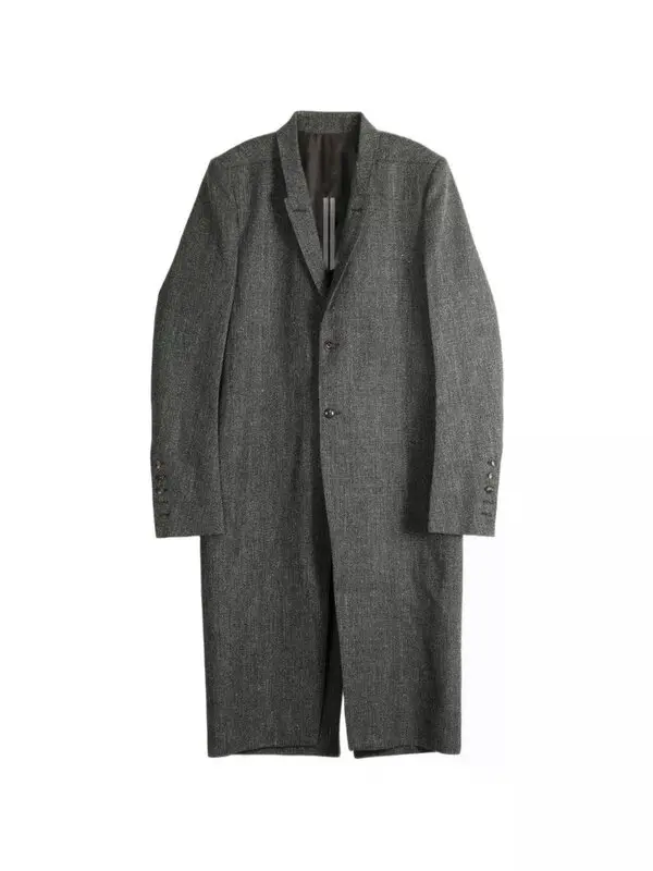 Rick Owens Concordian Single-breasted Wool Coat