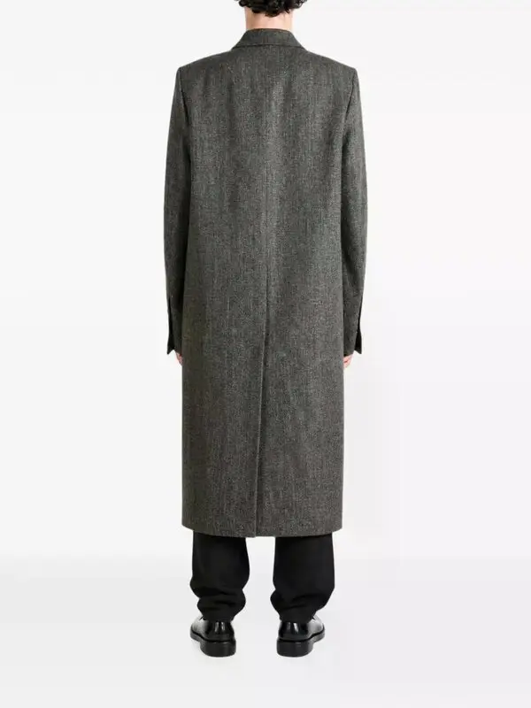 Rick Owens Concordian Single-breasted Wool Coat