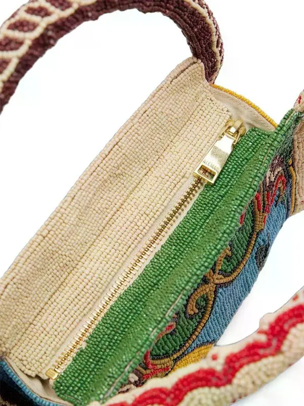 ALEMAIS Ace Beaded Tote Bag - Neutrals