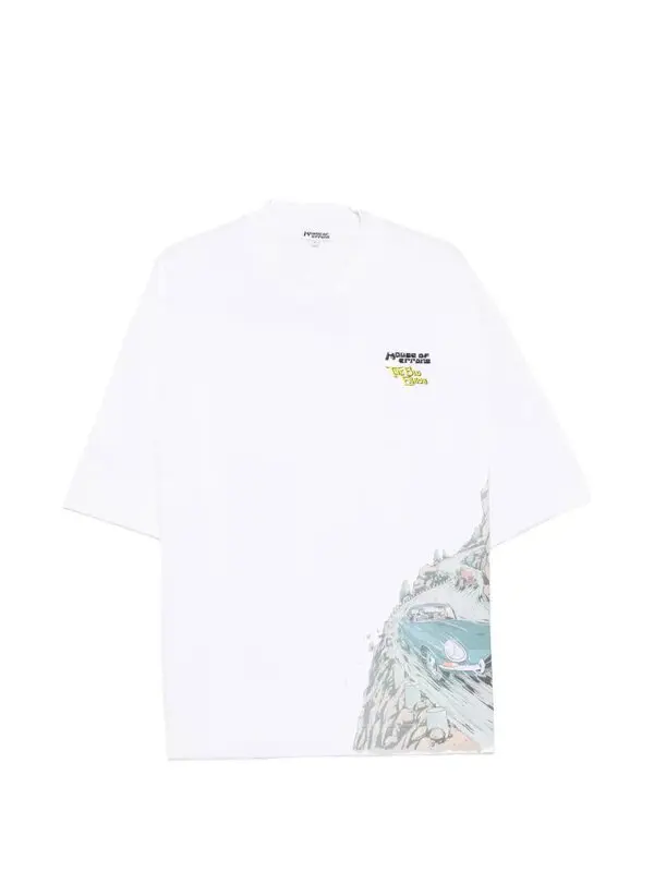 HOUSE OF ERRORS Graphic-print High-neck T-shirt