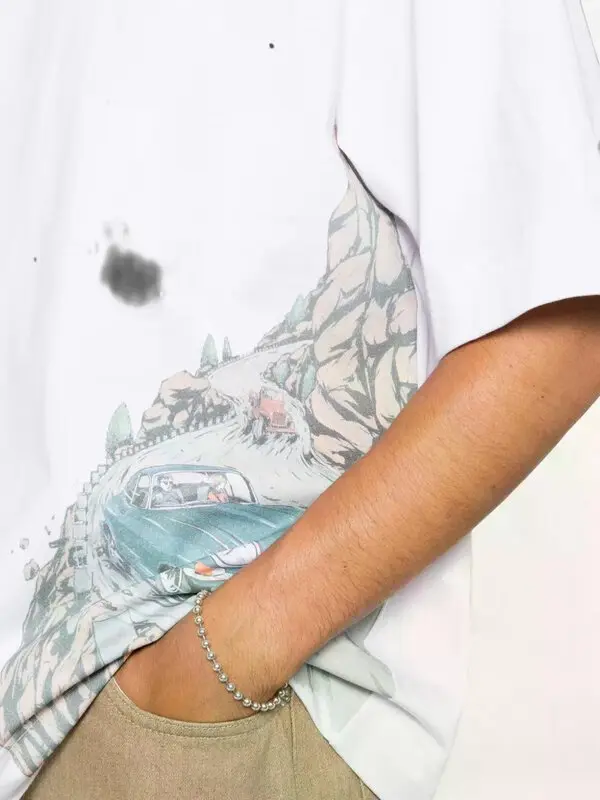 HOUSE OF ERRORS Graphic-print High-neck T-shirt