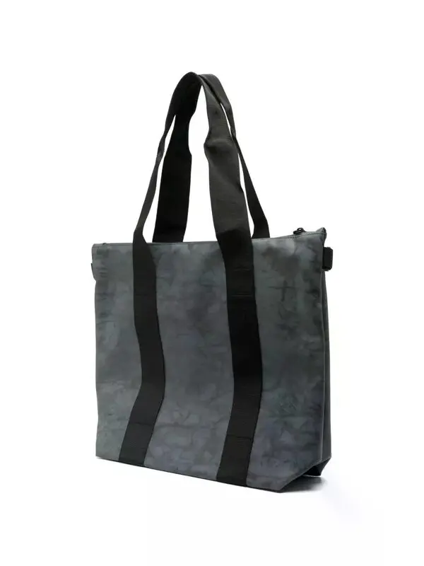Rains Marble-print Tote Bag - Grey