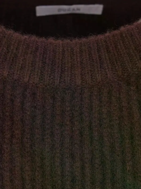 Dusan Ribbed-knit Raglan-sleeve Sweater