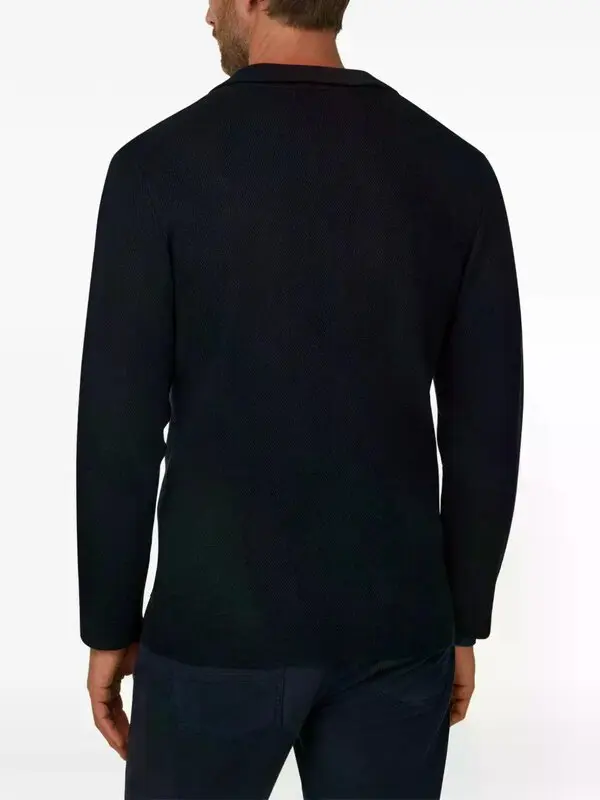 Boggi Milano Double-breasted Blazer In Extrafine Merino Wool