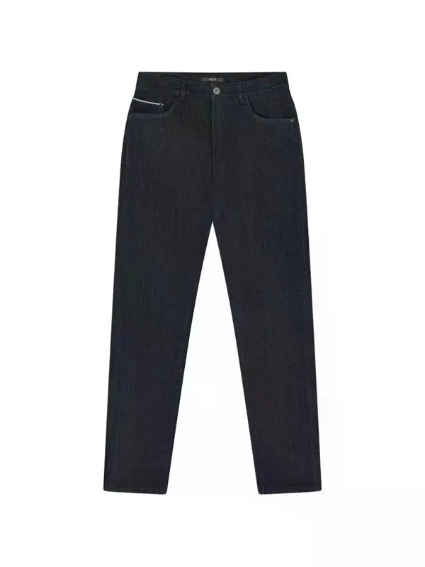 Boggi Milano Jeans In Dark Selvedge Cotton Denim