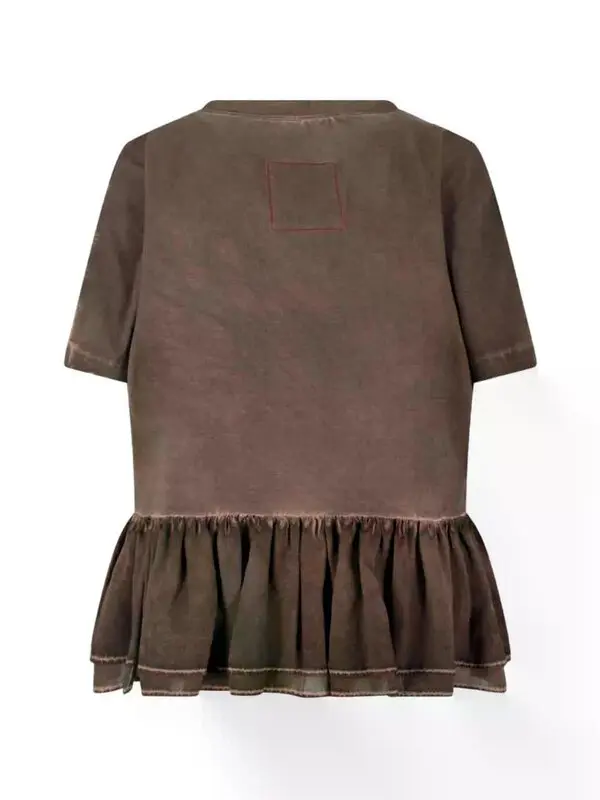 UMA WANG Ruffled-hem T-shirt