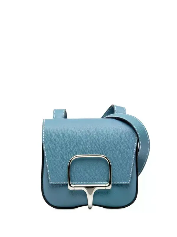 Hermès 2023 Mini Epsom Della Cavalleria Crossbody Bag - Blue