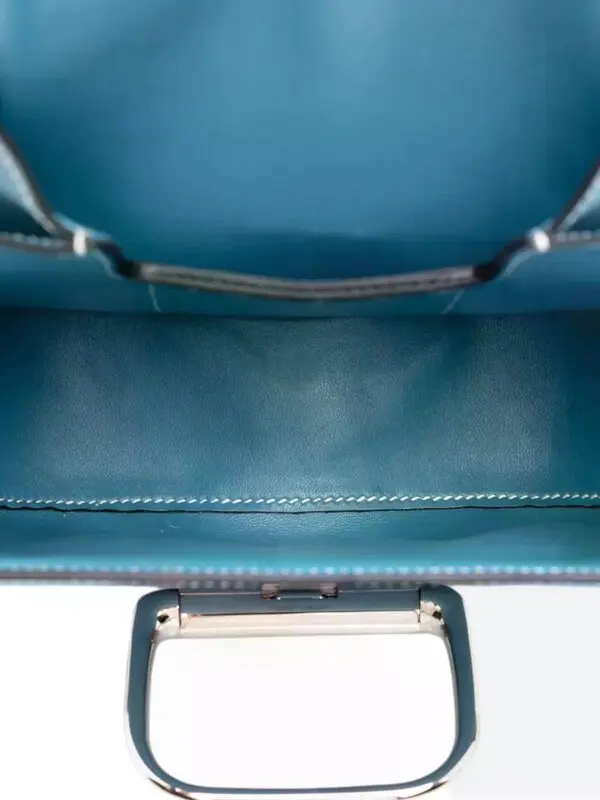 Hermès 2023 Mini Epsom Della Cavalleria Crossbody Bag - Blue