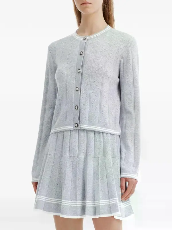 B+AB Pointelle-knit Pleated Set