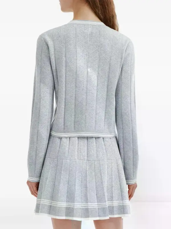 B+AB Pointelle-knit Pleated Set