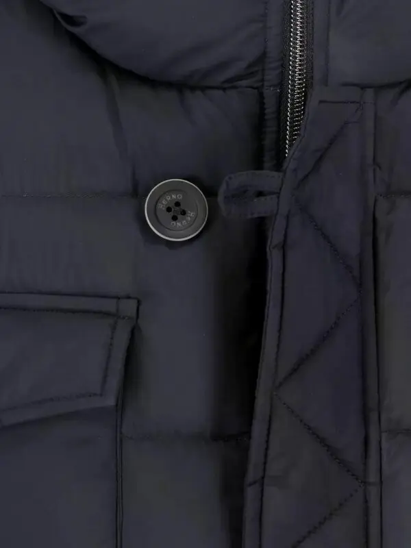 Herno L’eskimo Hooded Quilted Jacket - Black