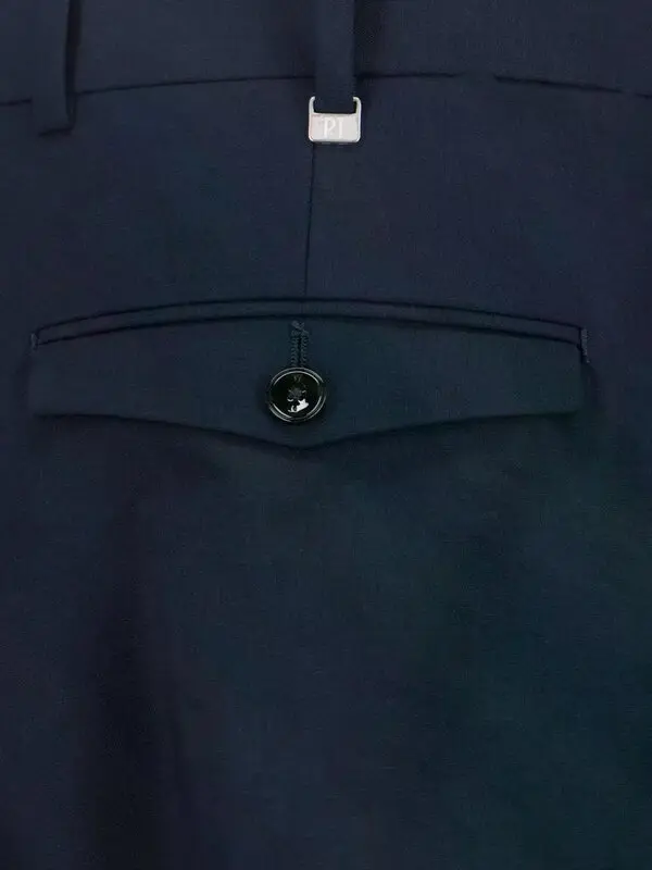 PT TORINO Pleated Turn-up Trousers