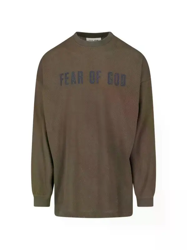 Fear Of God Logo-print Mesh T-shirt