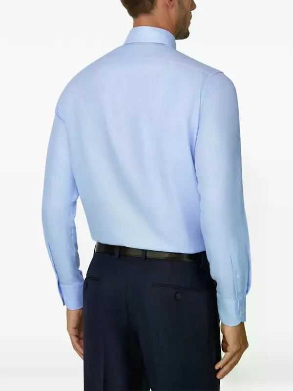 Boggi Milano Shirt In Cotton Dobby Regular-fit