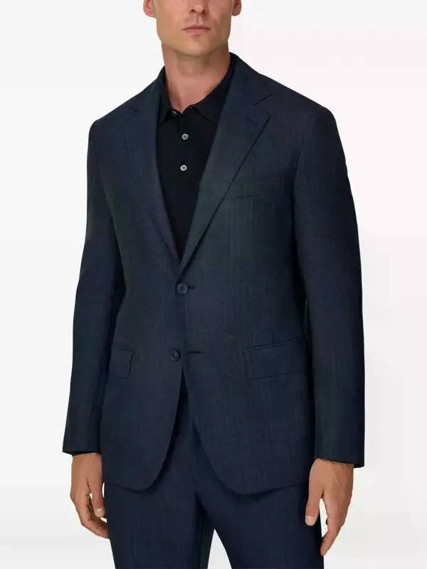 Boggi Milano Suit In Super 130 Wool Pinstripe