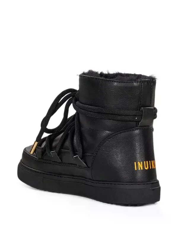 Inuikii Grape Lace-up Shearling-lined Boots