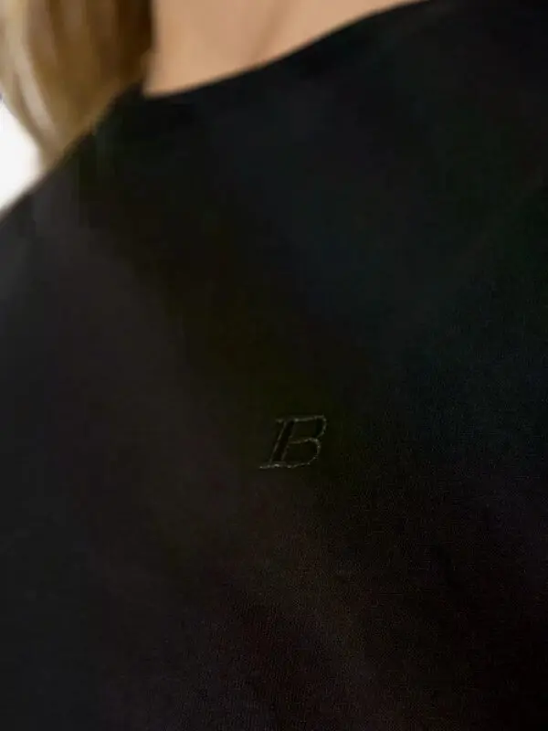 Balmain Embroidered Logo T-shirt - Black