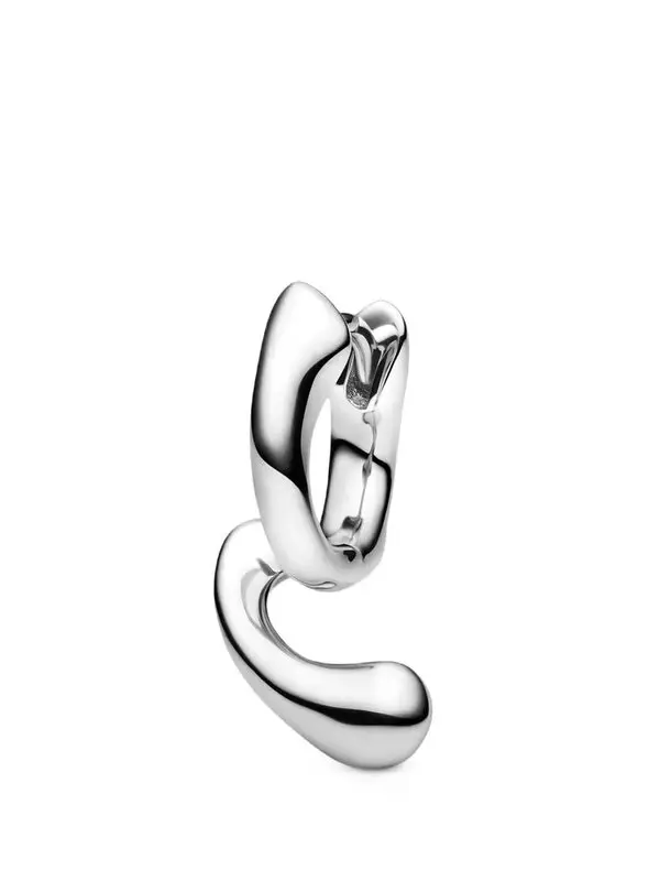 MARIA BLACK Coil Huggie Earring - Silver