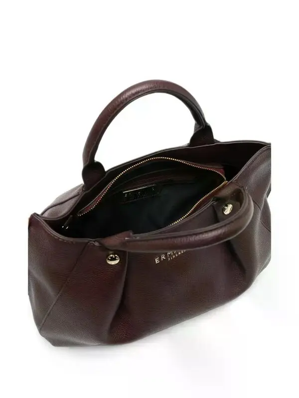 ERMANNO FIRENZE Logo-plaque Pebbled-leather Tote Bag