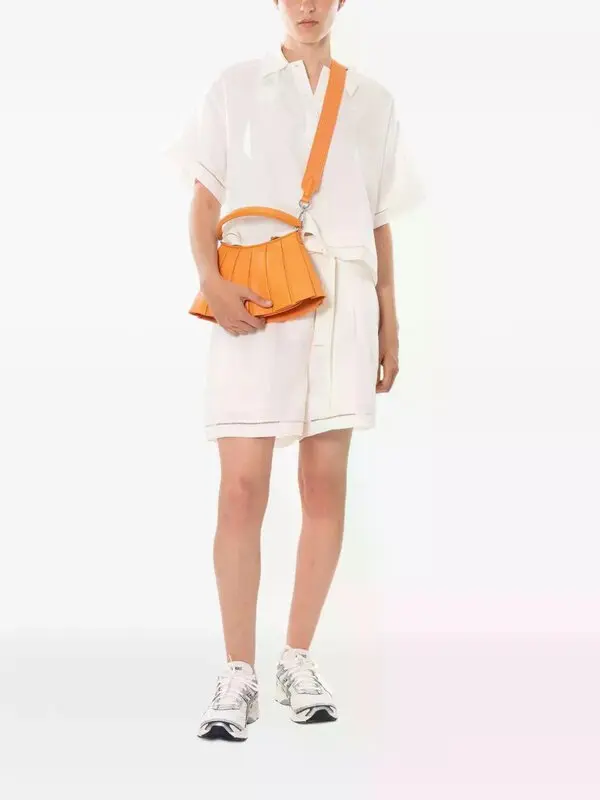 Lacoste Small Runway Lenglen Pleated Crossbody Bag