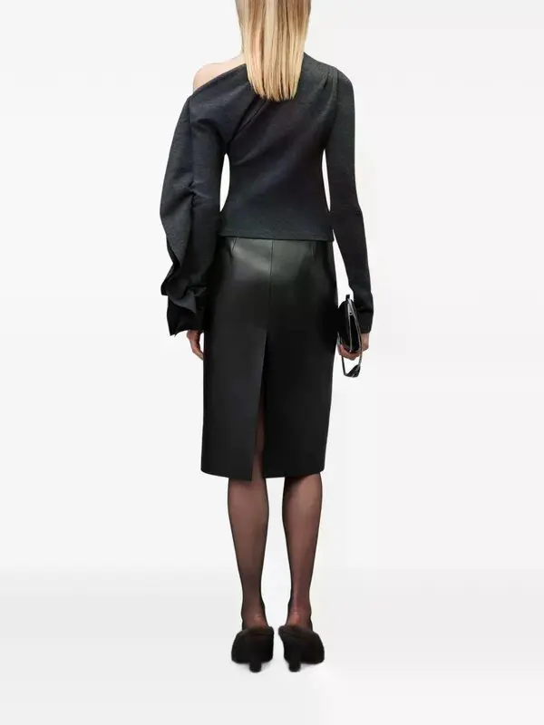 Alexander Wang Off-shoulder Ruffled Sweater