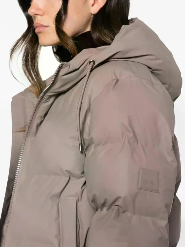 Rains Alta Hooded Quilted Jacket