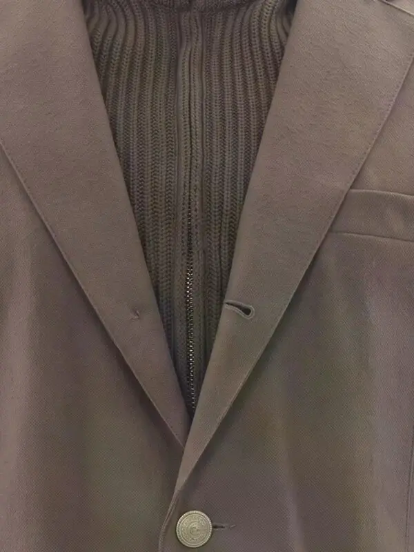 Eleventy Panelled Knit-sleeve Jacket