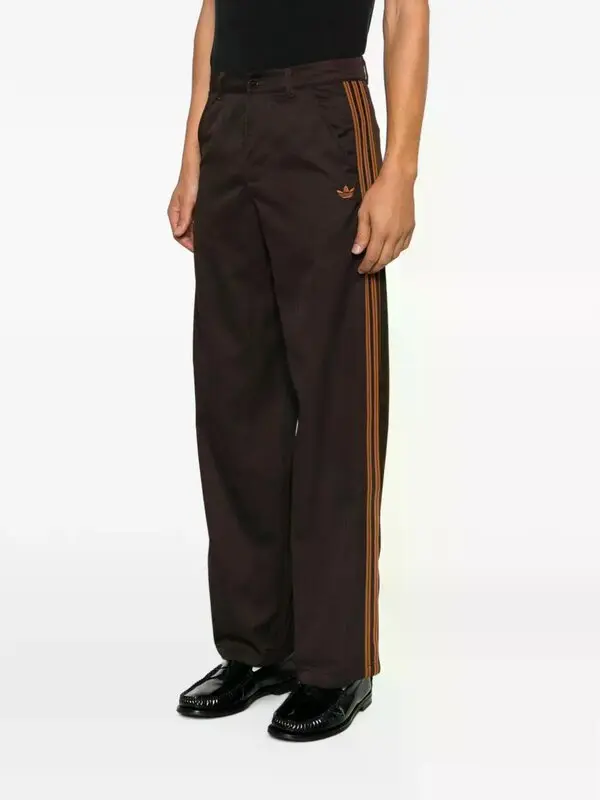 Adidas Logo-embroidered Side-stripe Trousers