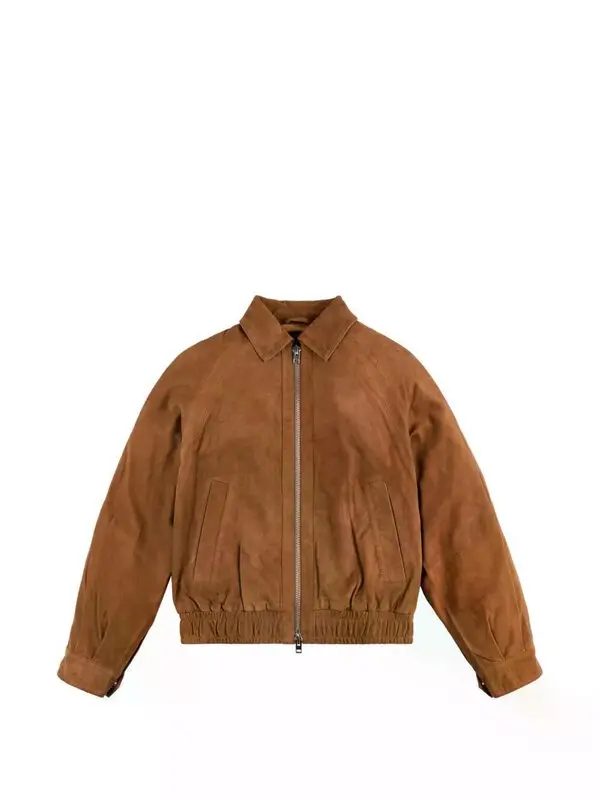 Hogan Bomber Jacket In Suede