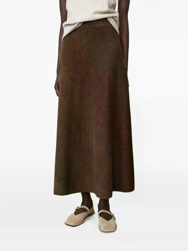 LISA YANG Torie Flared Wool Skirt