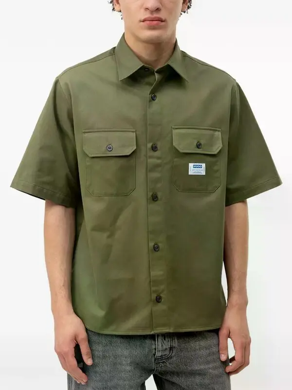 Hugo Logo-patch Short-sleeve Shirt