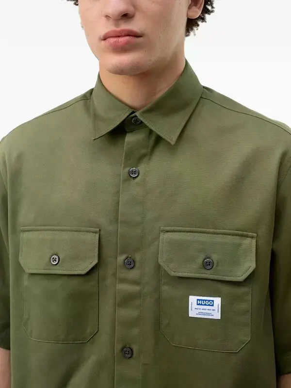 Hugo Logo-patch Short-sleeve Shirt