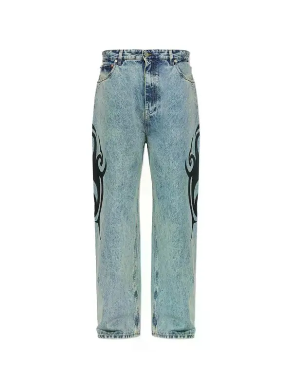 Vetements Graphic-print Jeans