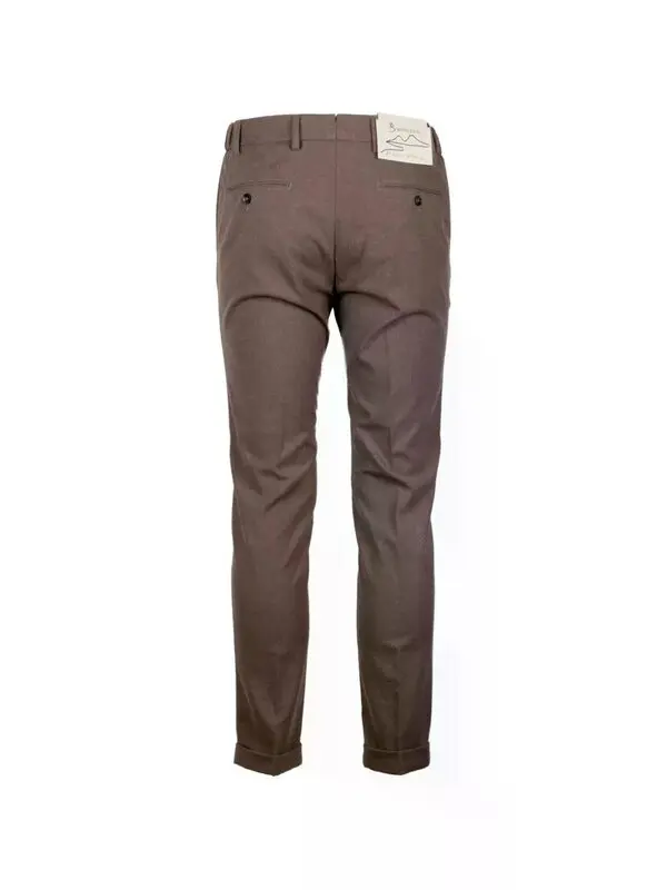 B SETTECENTO Turned-up Cuffs Trousers