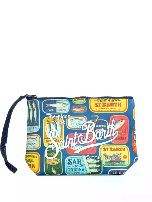 MC2 SAINT BARTH Aline Sardine-print Clutch Bag