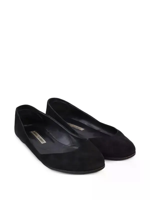 Manolo Blahnik Round-toe Ballet Flats